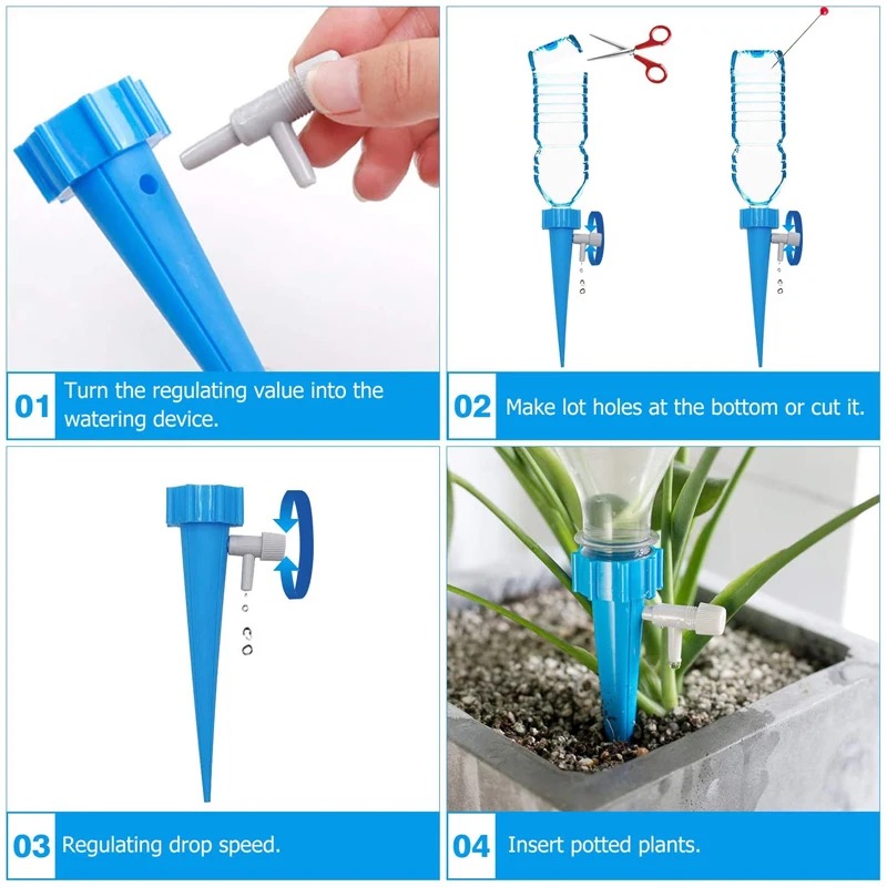 Watering device for potplants (10 pieces) - Plant Care Tools