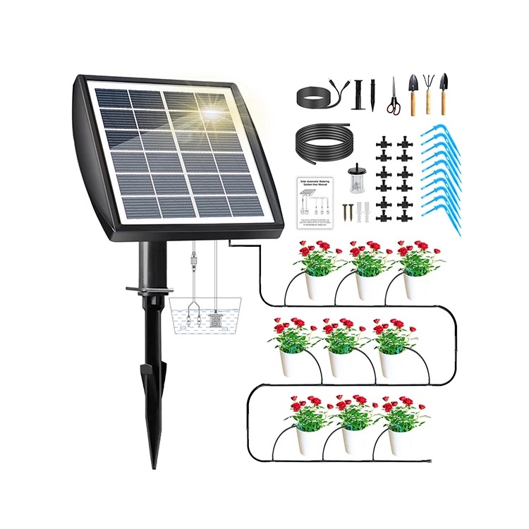 Solar-powered automatic irrigation system for 10 potted plants - Plant ...