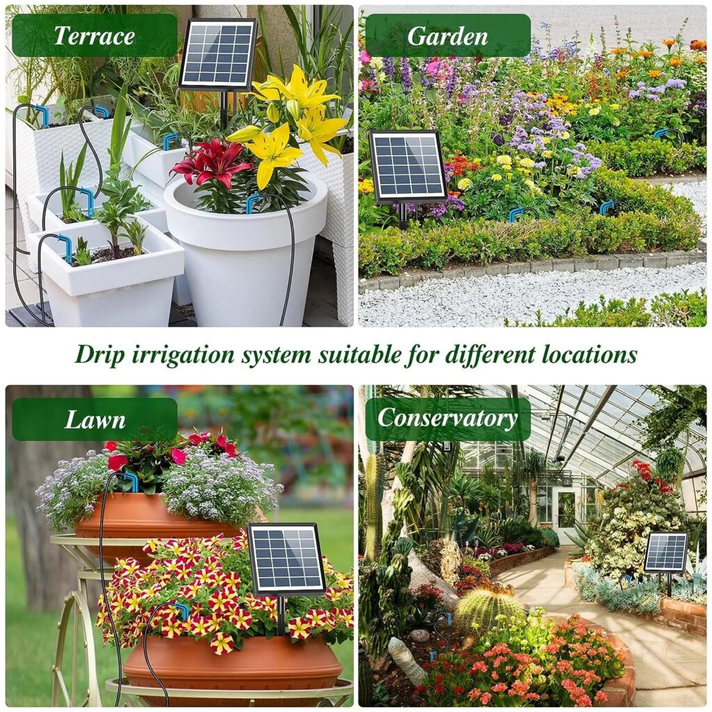 Solar-powered automatic irrigation system for 10 potted plants - Plant ...