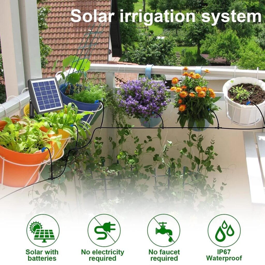 Solar-powered automatic irrigation system for 10 potted plants - Plant ...