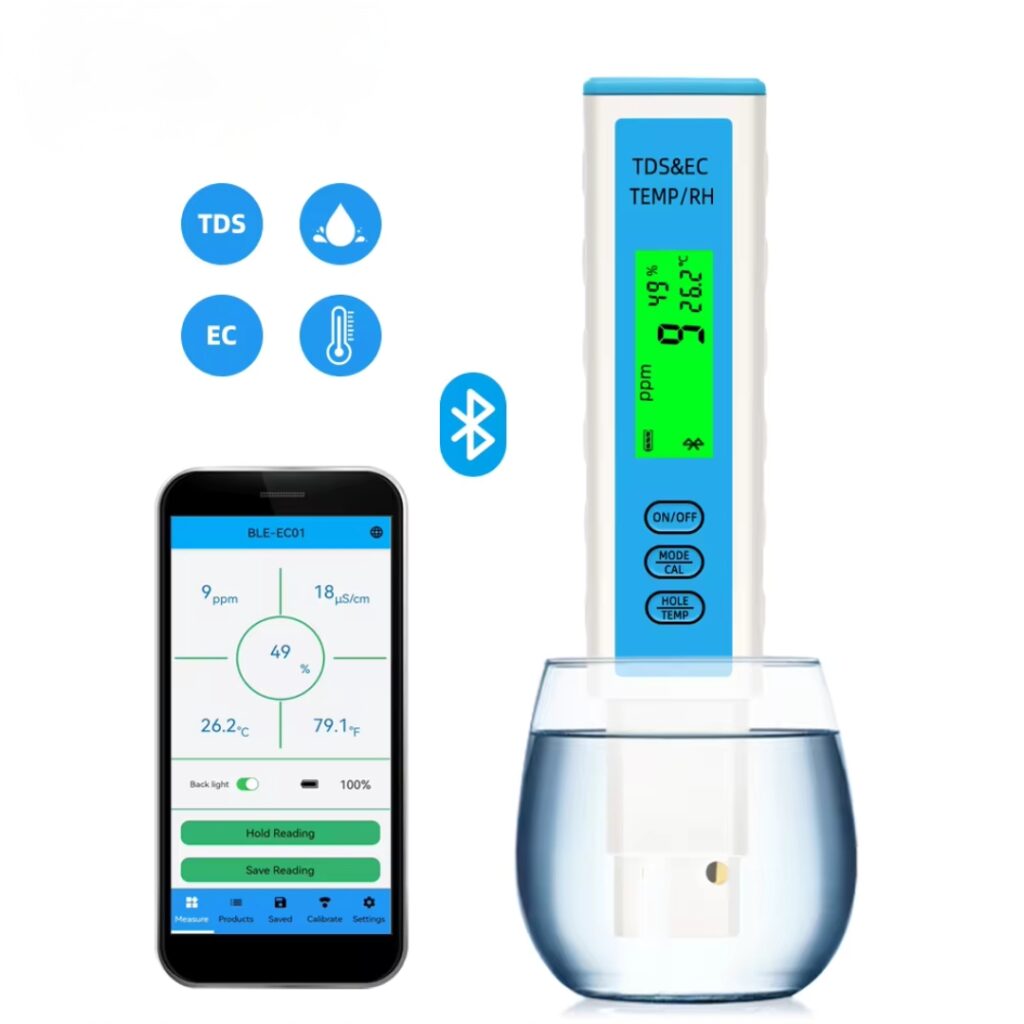 EC-mètre avec Bluetooth pour contrôler la qualité de l'eau-PlantCareTools