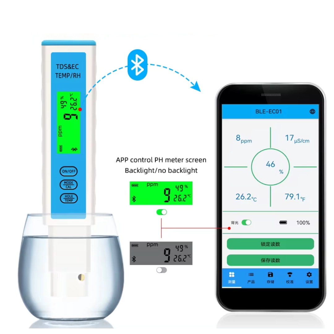 EC and pH meter with bluetooth - Plant Care Tools