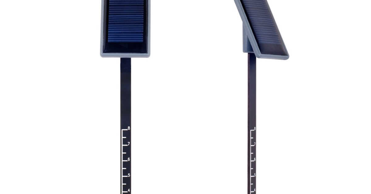 Soil moisture sensor: chargeable by sunlight and artificial light ...