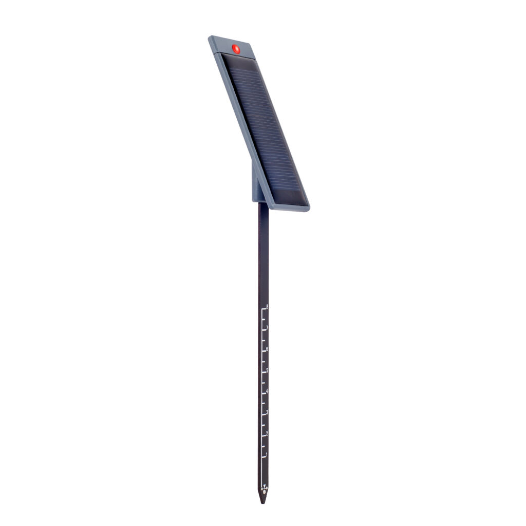 Soil moisture sensor: chargeable by sunlight and artificial light ...