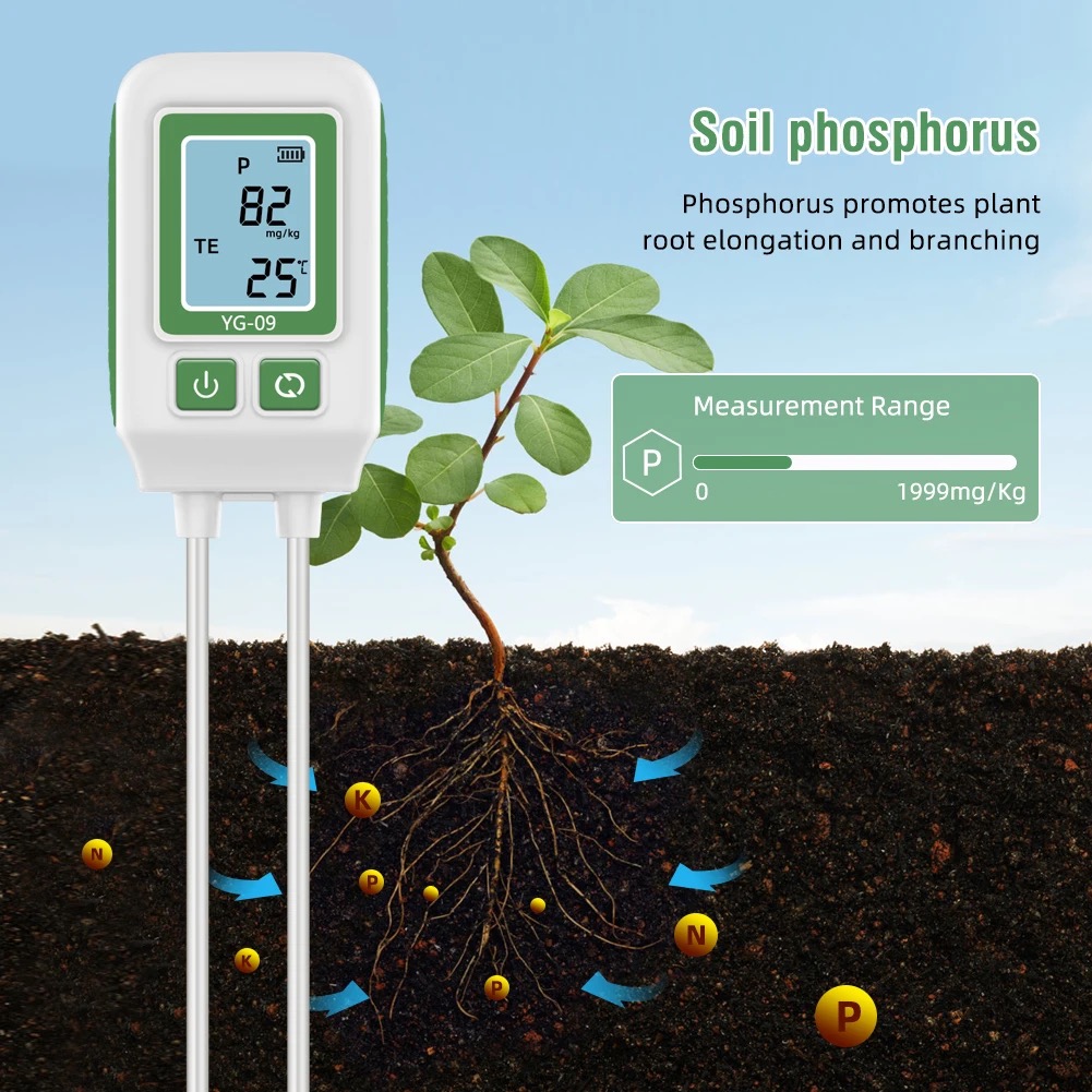 Testeur de sol : azote, phosphore, potassium (NPK) et température ...