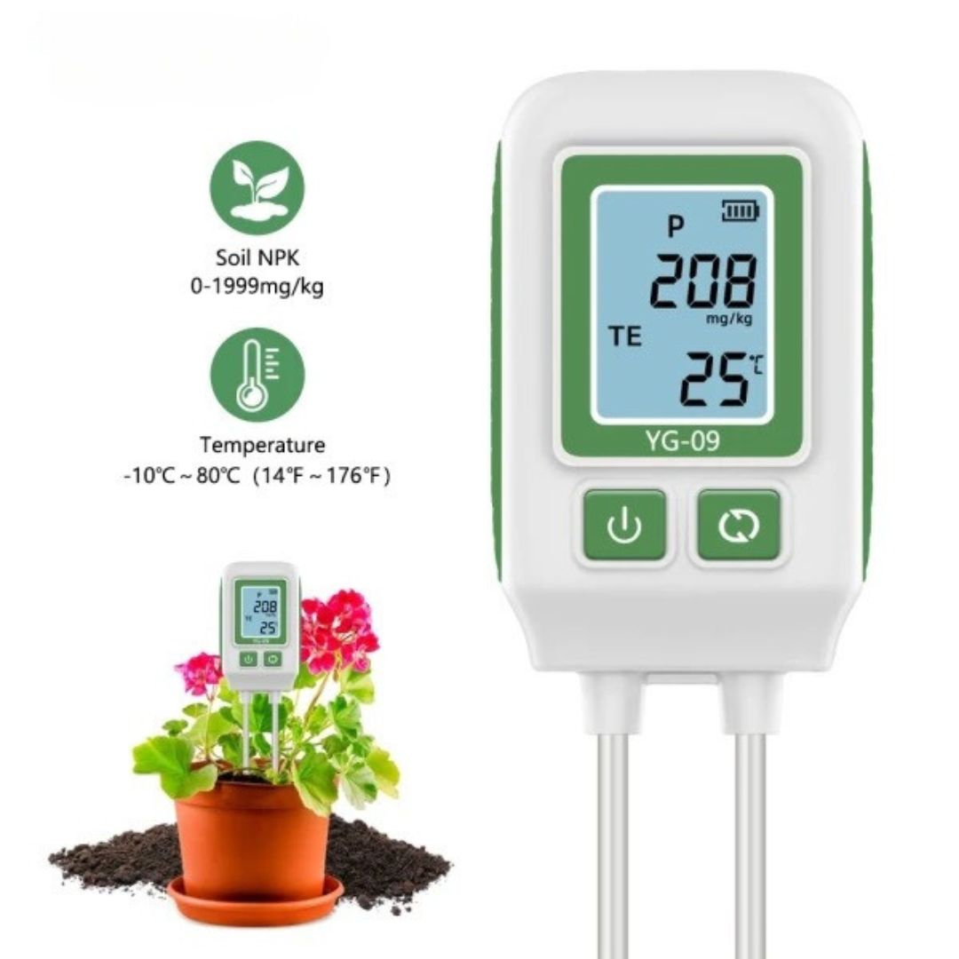 Testeur de sol : azote, phosphore, potassium (NPK) et température ...